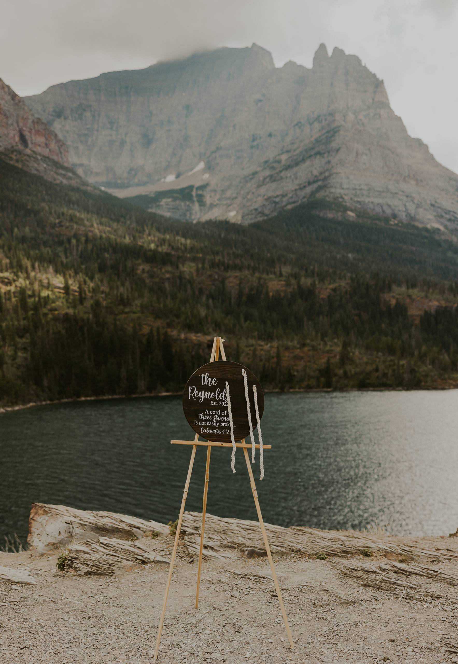 Sun Point Elopement Ceremony in Glacier National Park - Haley J Photo