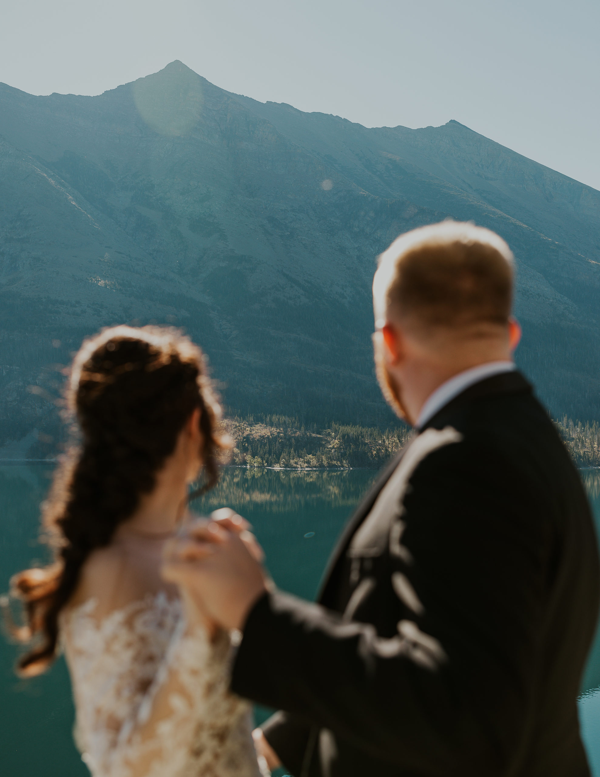 Sun Point Elopement Ceremony in Glacier National Park - Haley J Photo